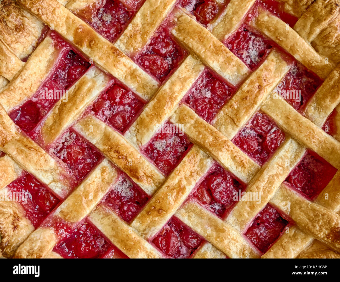 Oven baked cherry pie hi-res stock photography and images - Alamy