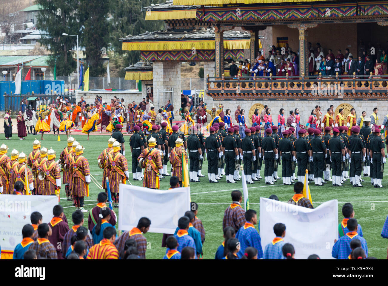 the King's birthday celebration at the Changlimithang Stadium in ...