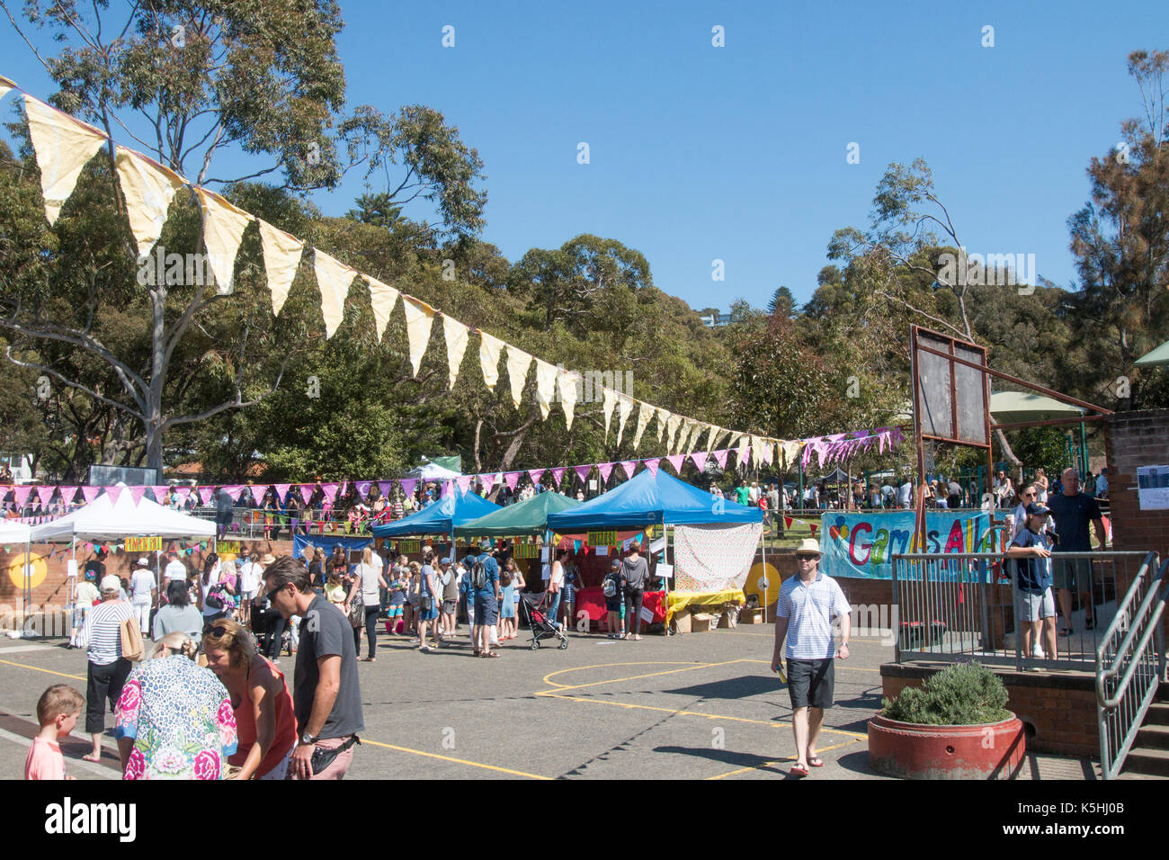 Sydney primary school fete fair held in the playground,Sydney,Australia ...