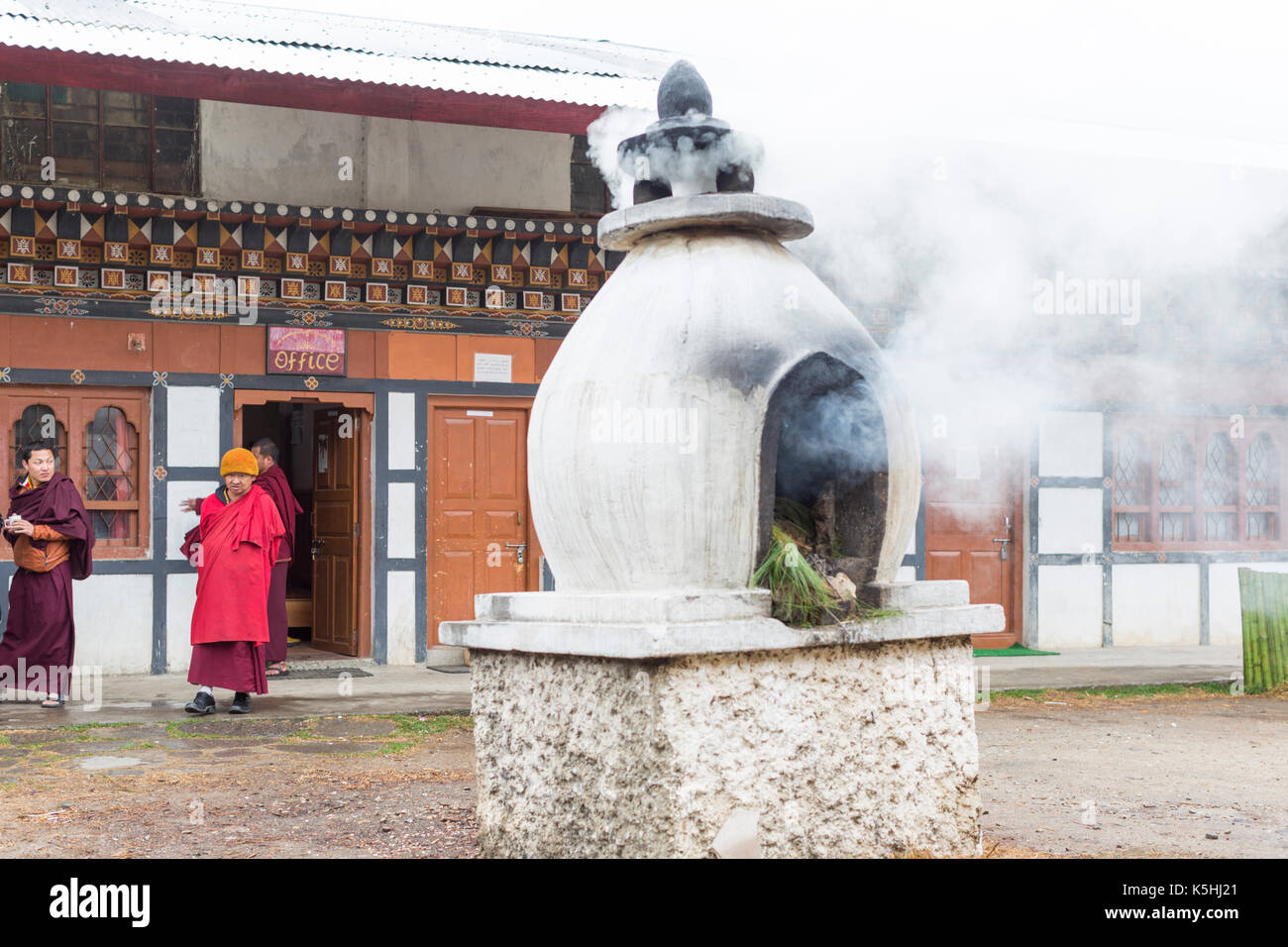 Changangkha Lhakhang (temple) in Thimphu, Western Bhutan Stock Photo ...