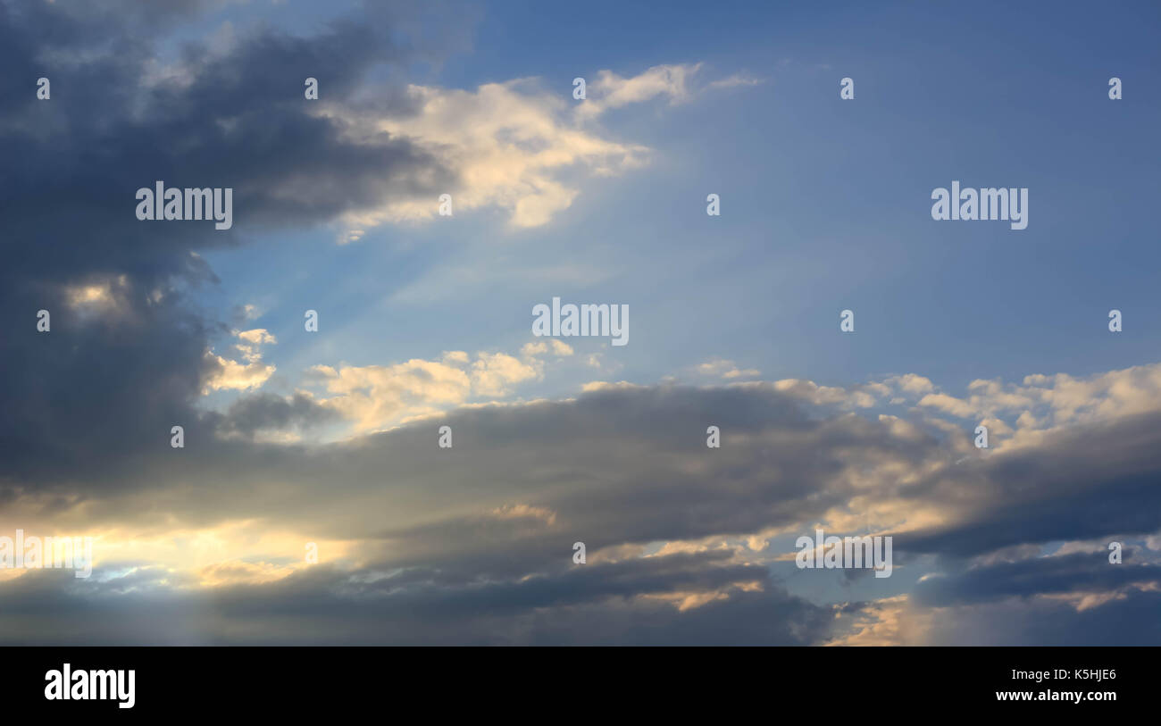 Blue Stratus Clouds Stock Photo - Alamy