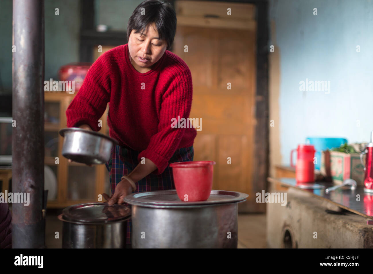 Life on a farm in the village of Dorikha in the Haa Valley of Western ...