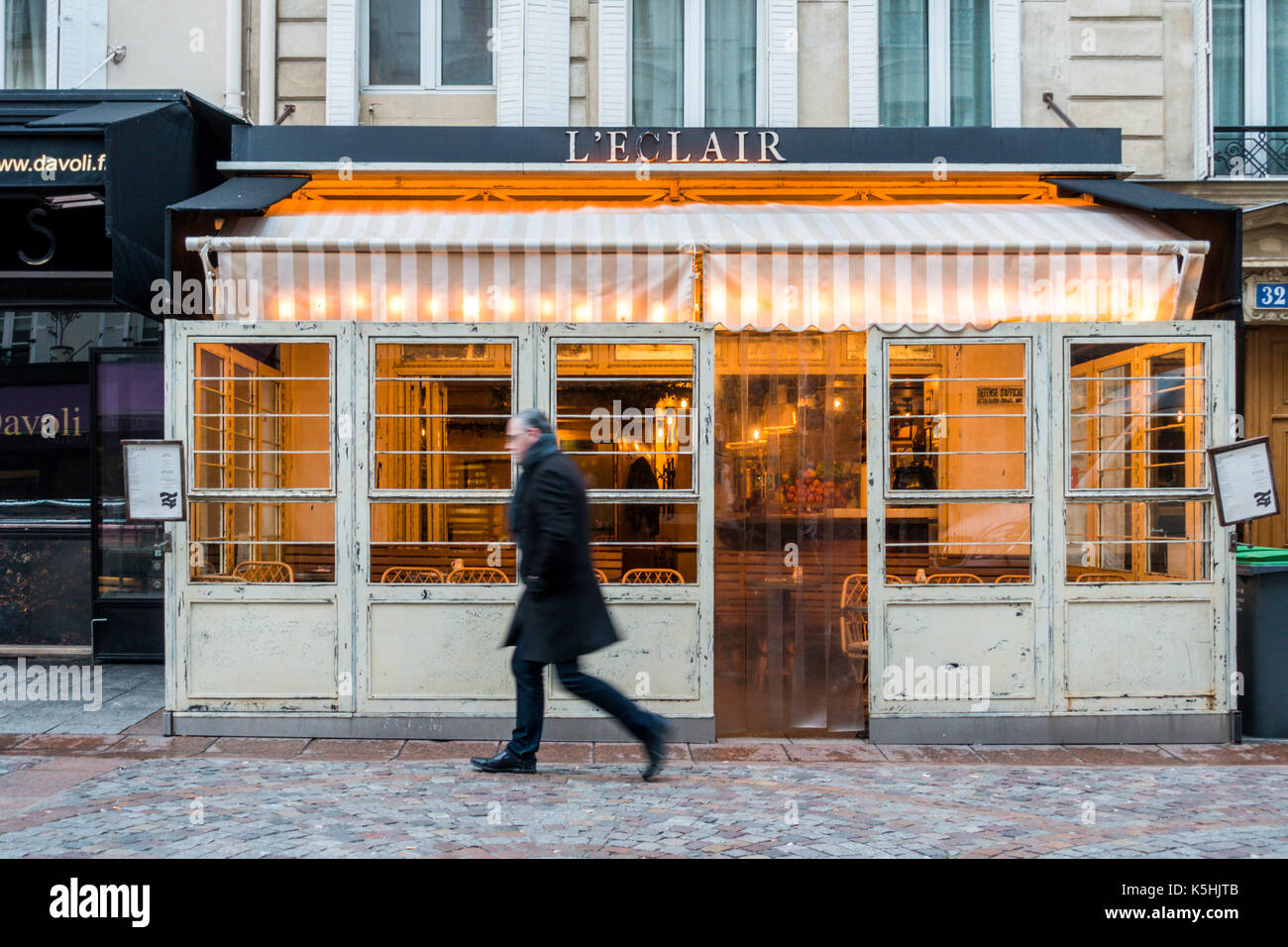 L'Eclair cafe on rue Cler in the 7th Arrondissement, Paris, early ...