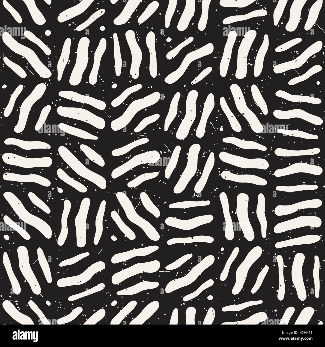 Seamless freehand pattern. Vector abstract rough lines background. Hand ...