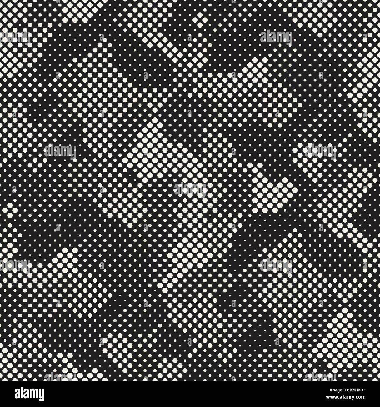 Modern Stylish Halftone Texture. Endless Abstract Background With ...