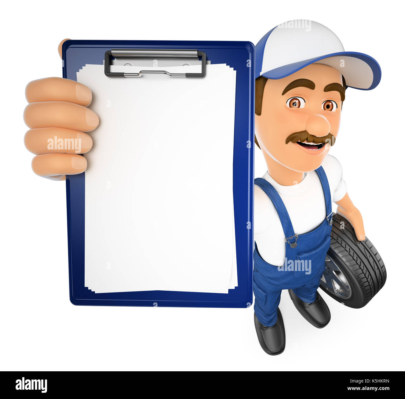 3d white people service man hi-res stock photography and images - Alamy