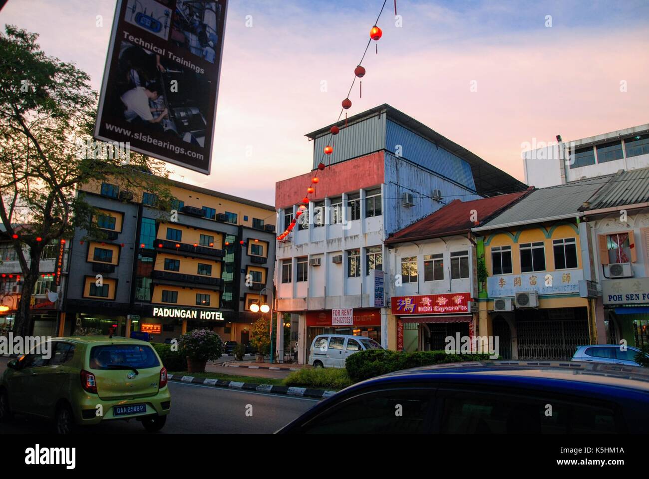 kuching sunset, borneo, malaysia Stock Photo - Alamy