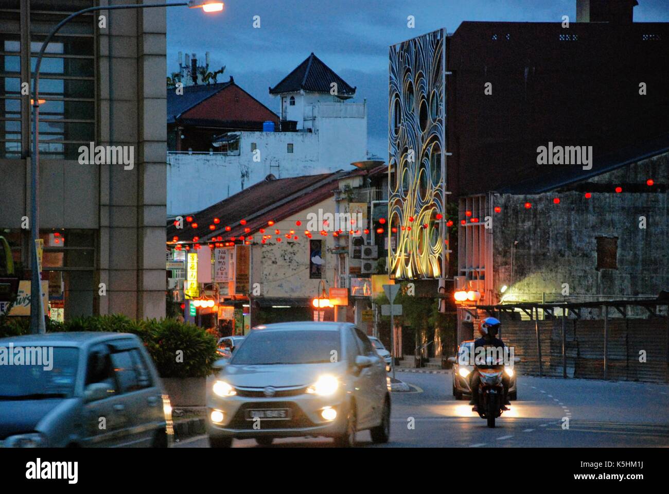 kuching sunset, borneo, malaysia Stock Photo - Alamy