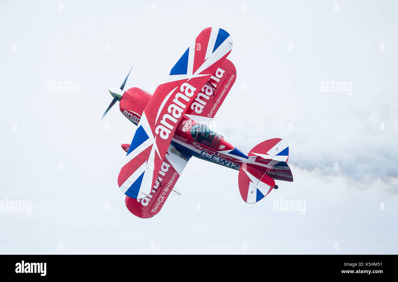 Richard Goodwin flying an Pitts Special S2S during Scampton Airshow at ...