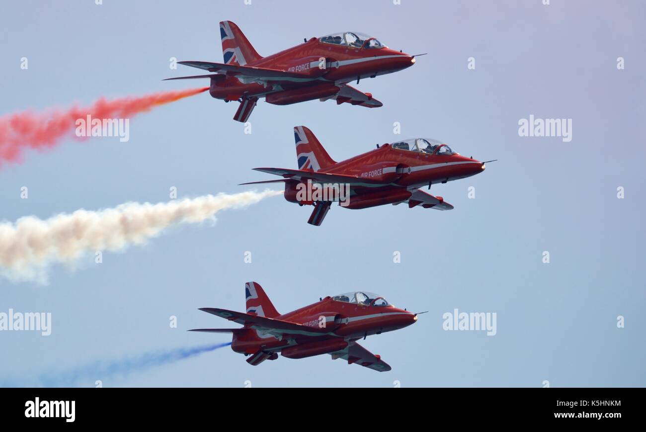 Red Arrows at Bournemouth Air Festival Stock Photo - Alamy