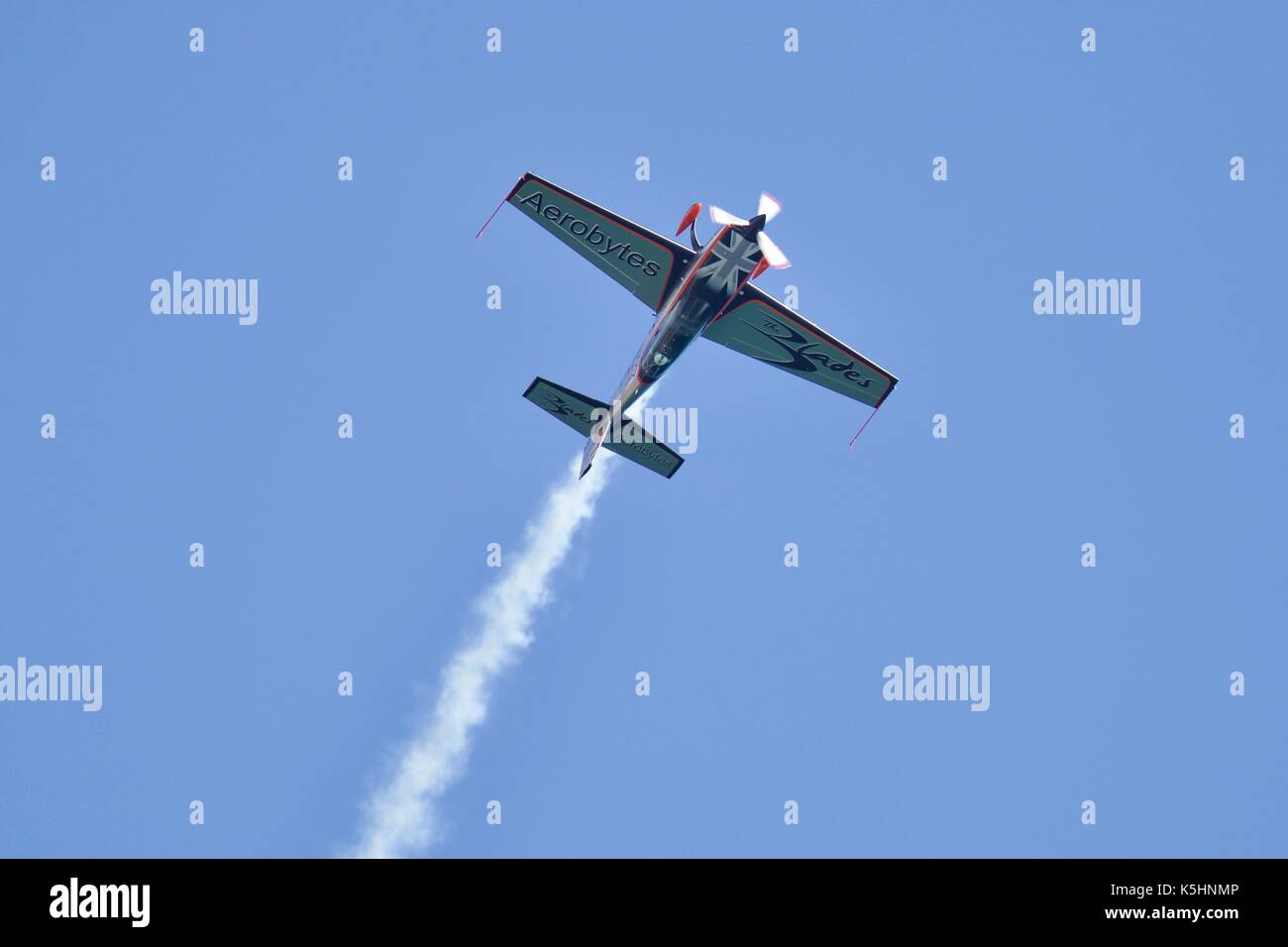The Blades Aerobatic Team performing there dynamic routine at the 2017 ...
