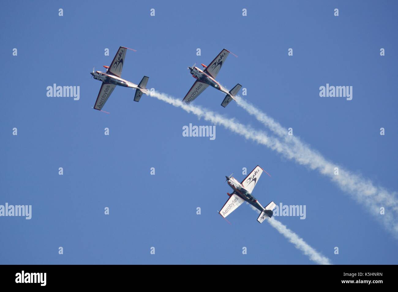 The Blades Aerobatic Team performing there dynamic routine at the 2017 ...