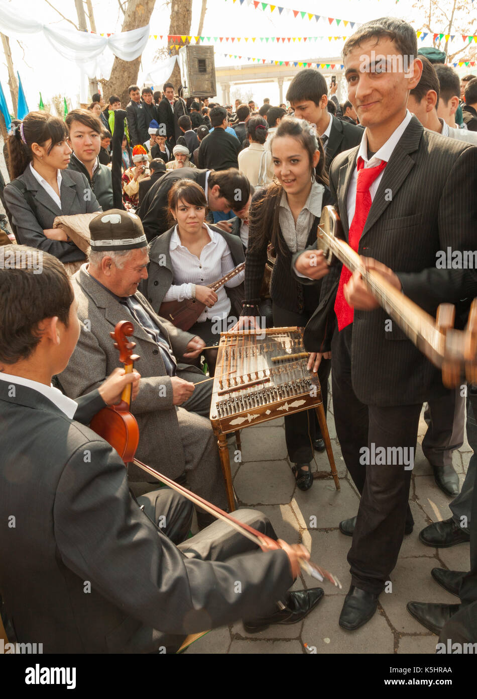 ensemble of traditional uzbek music instruments Stock Photo - Alamy