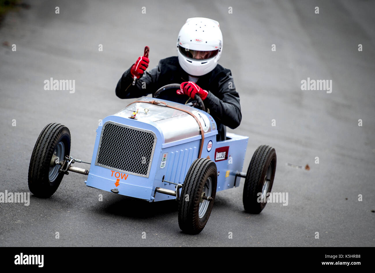Enthusiasts take part during the Gravity Grand Prix, a fundraising ...