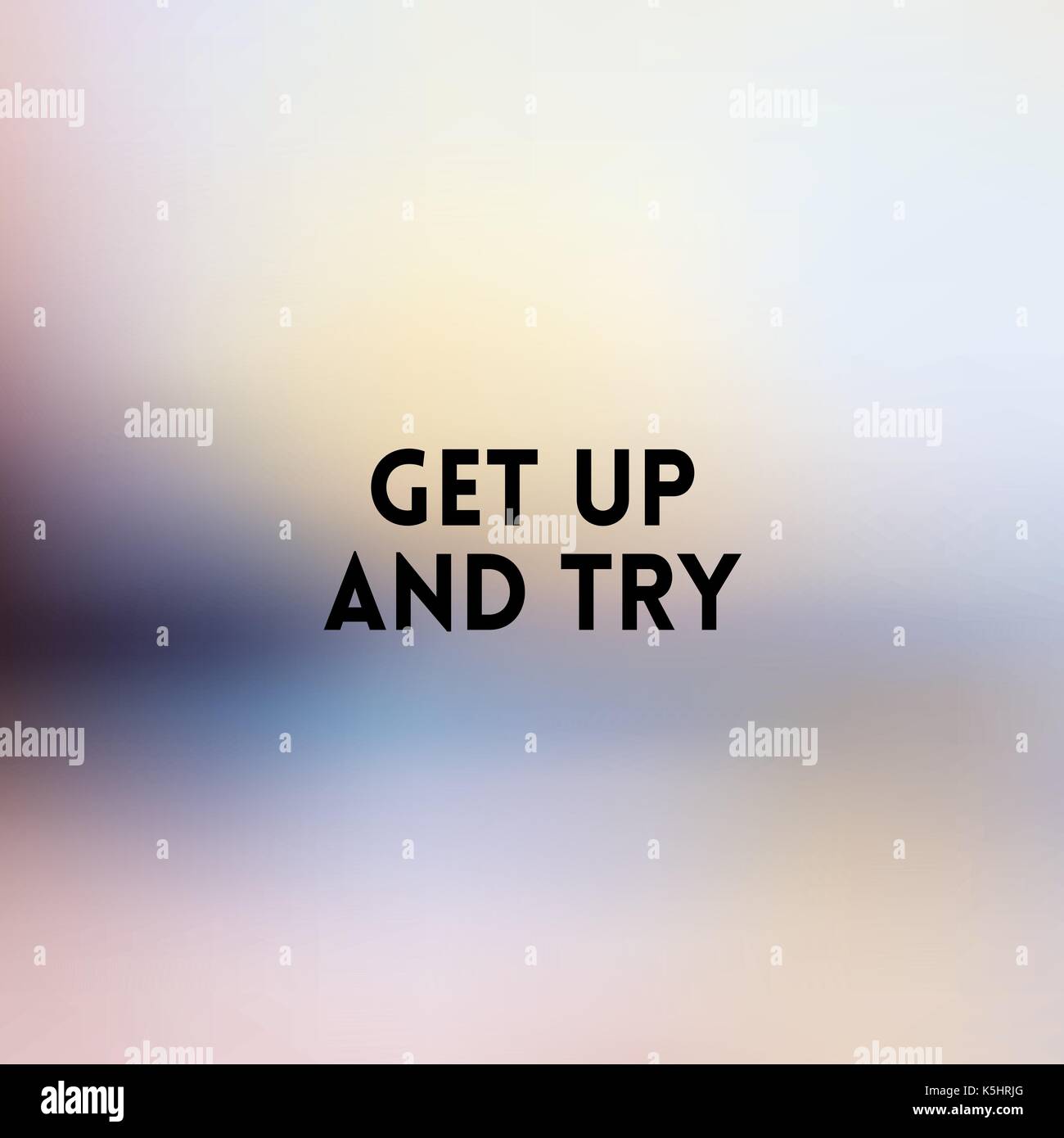 square blurred background - light yellow pastel colors With motivating ...
