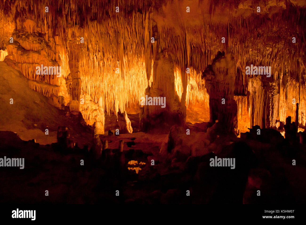 Incide the dragon caves on island Majorca, Spain Stock Photo - Alamy