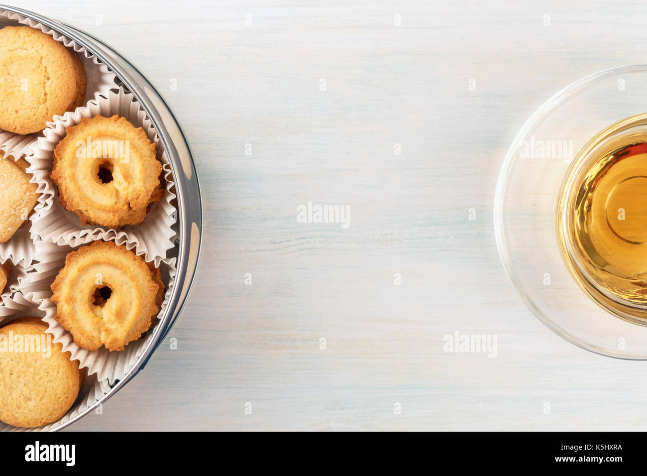 Tea danish butter cookies hi-res stock photography and images - Alamy