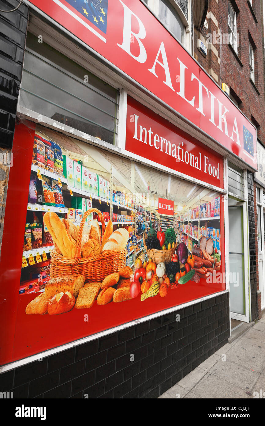 International/European supermarket store front Stock Photo - Alamy