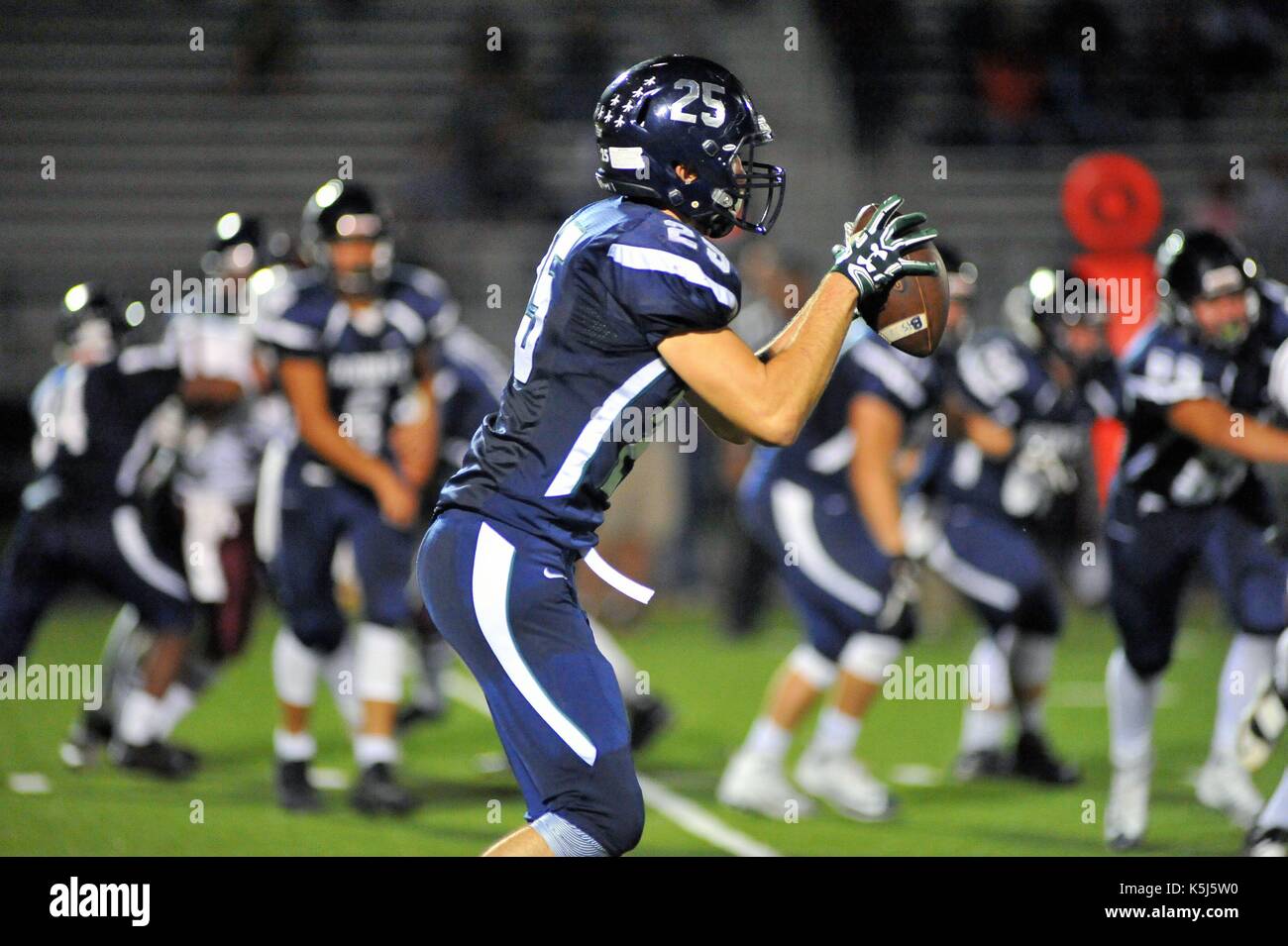 Wide out making a pass reception. USA Stock Photo - Alamy