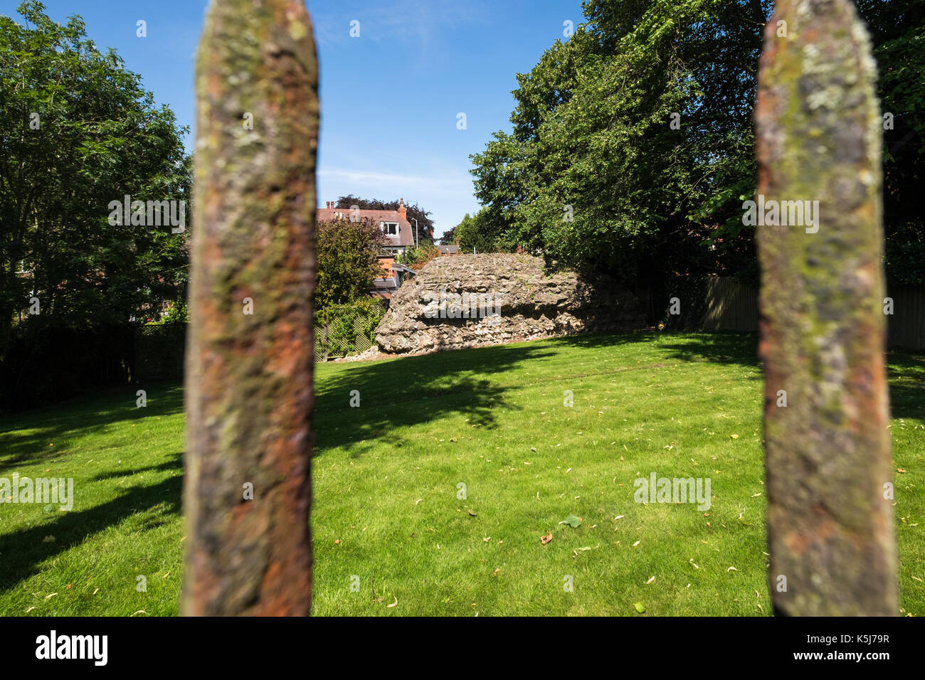 Remains of a Roman reservoir in the cathedral quarter in Lincoln city ...