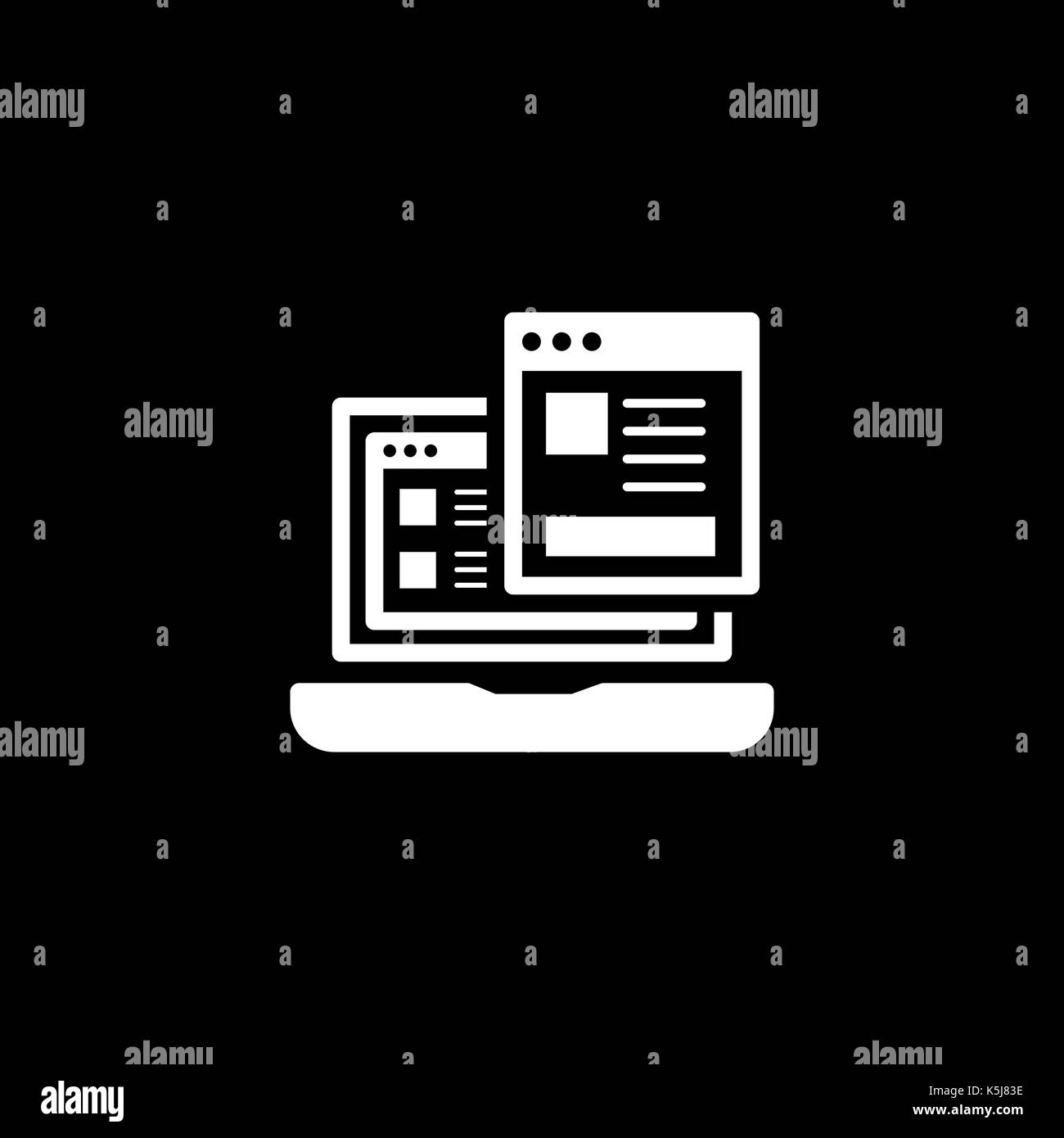 Webpage wireframe Stock Vector Images - Alamy