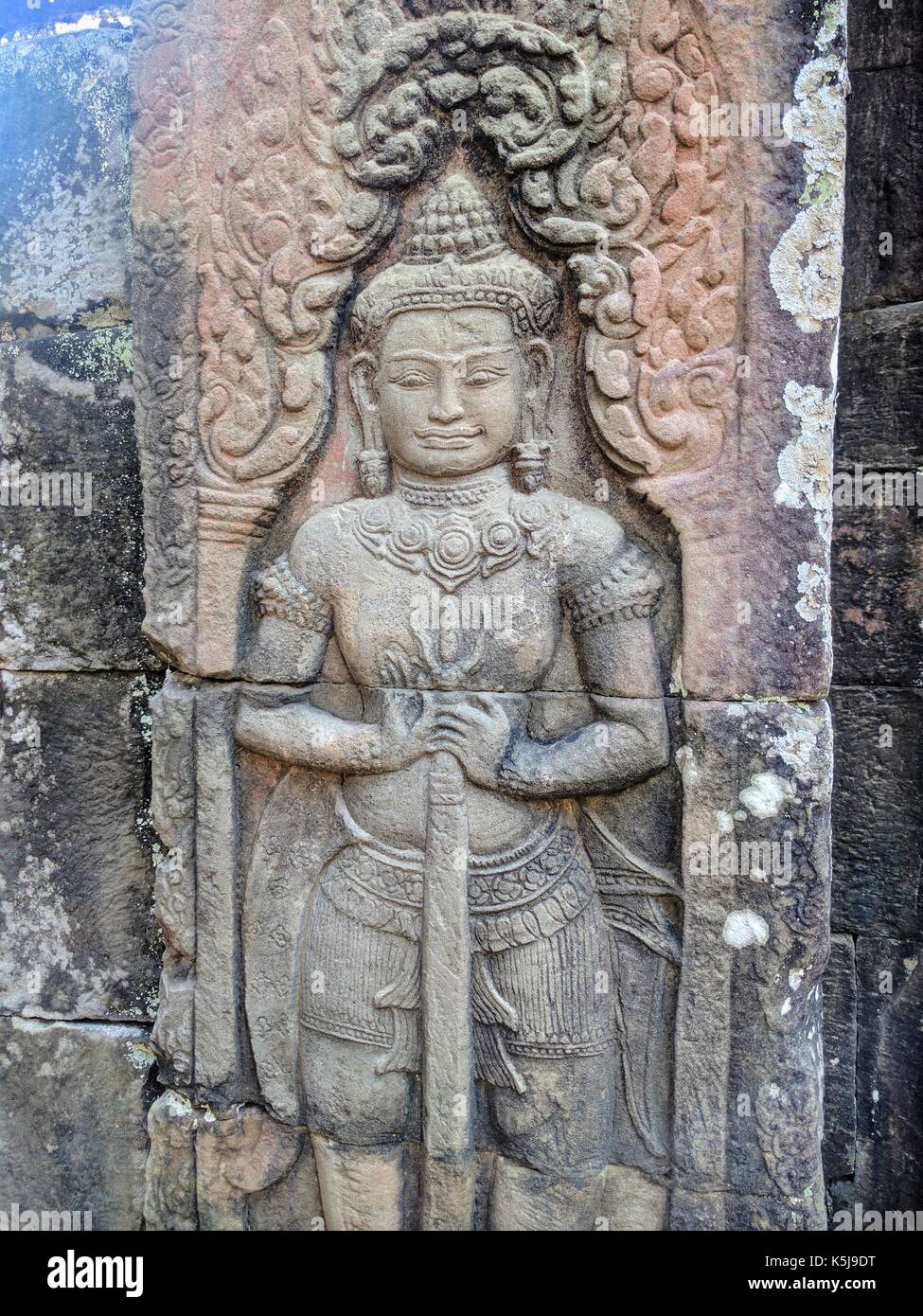 view of the ruins of angkor in the angkor wat temples complex, Krong ...