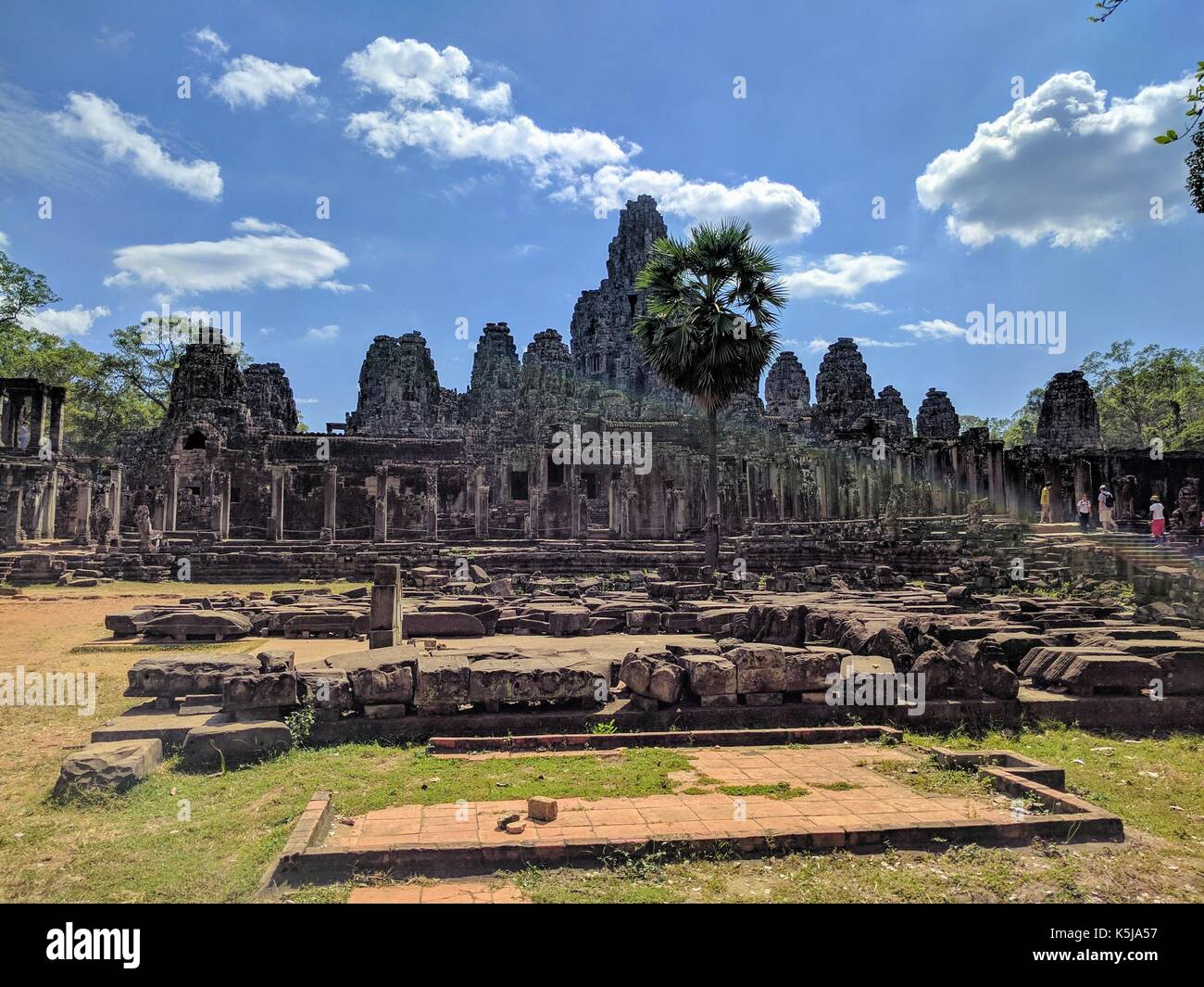 view of the ruins of angkor in the angkor wat temples complex, Krong ...