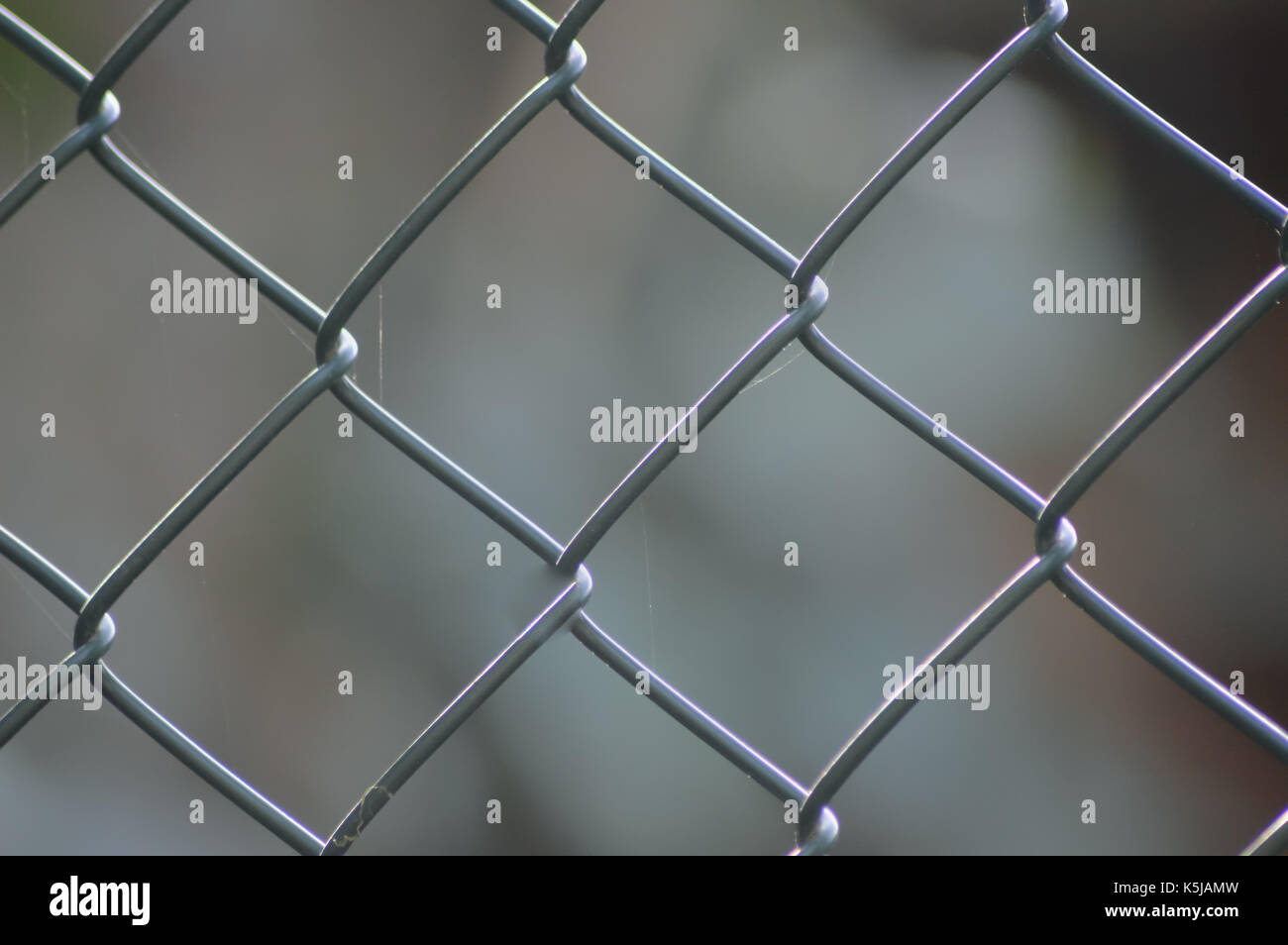 Twisted iron wire on a blurred background Stock Photo - Alamy