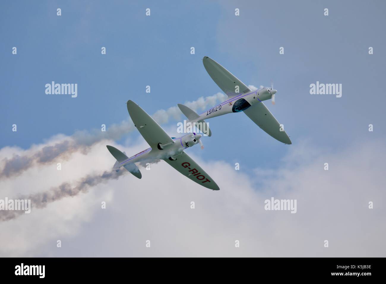 Twister Aerobatics Team flying in formation at the 2017 Bournemouth Air ...
