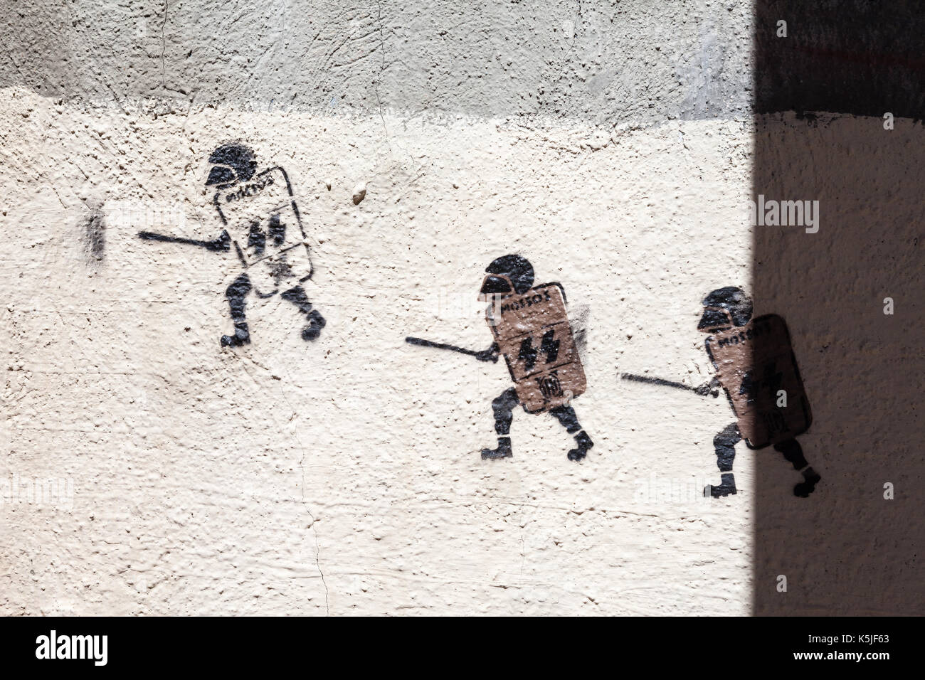 Graffiti of gladiators Stock Photo - Alamy