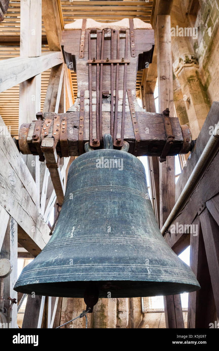 Ancient bell in a tower of a cathedral Stock Photo - Alamy