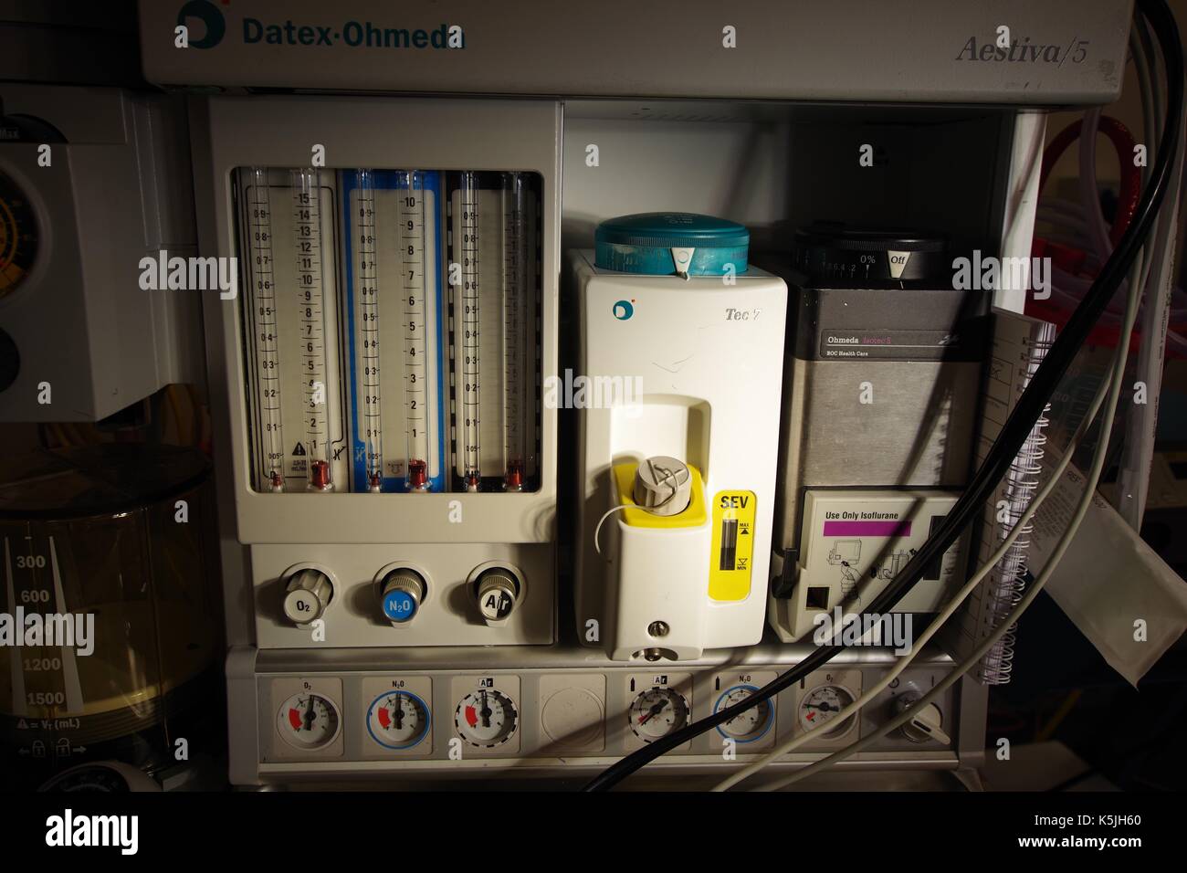 Anesthetic Machine in an Operating Theatre, Nuffield Hospital. UK, 2017 ...