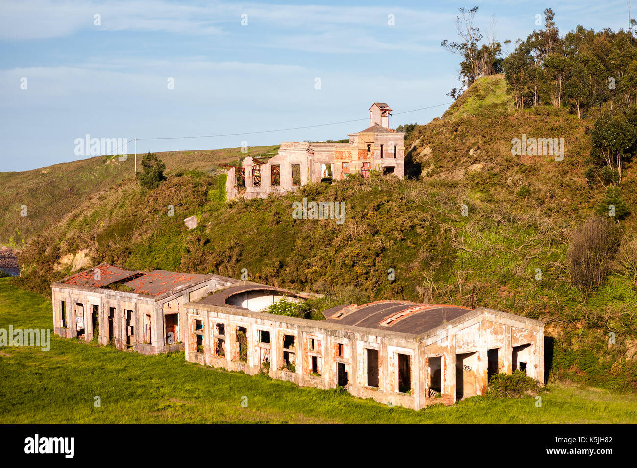 Ruins of an old factory Stock Photo - Alamy