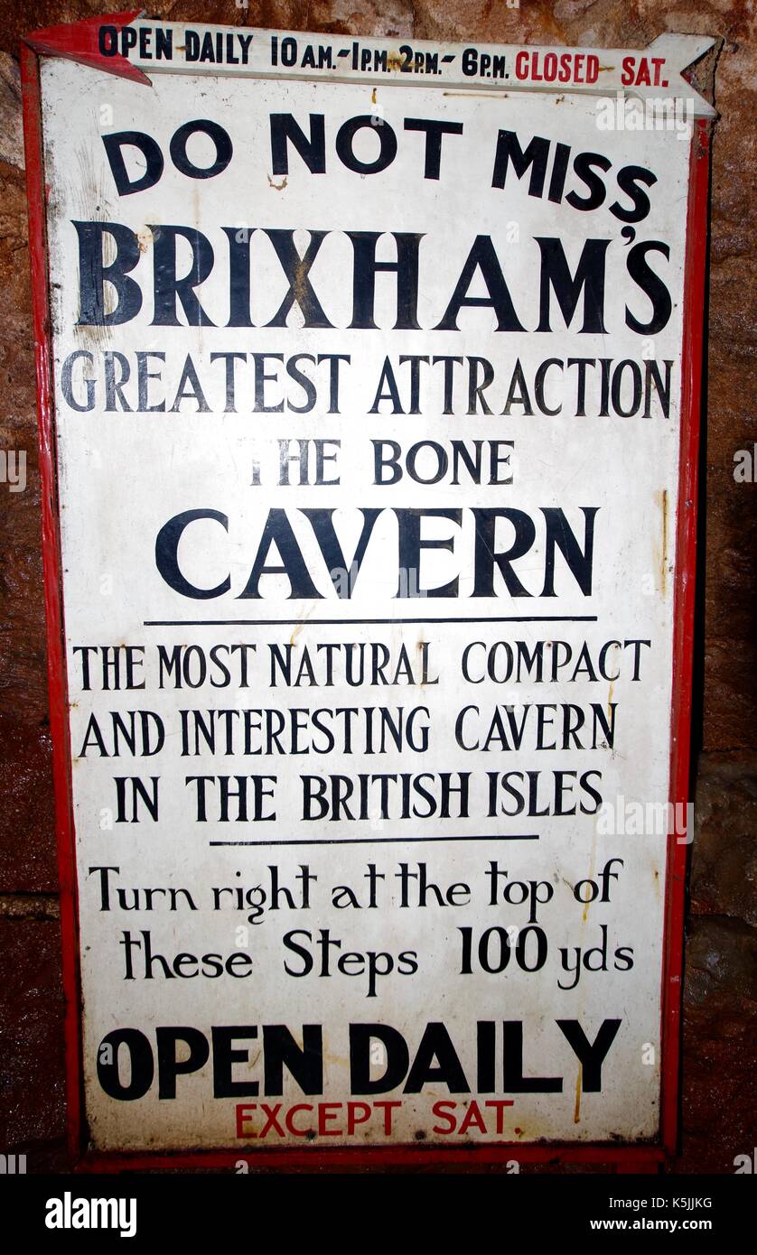 Brixham Cavern, Windmill Hill Bone Cave. An Ancient Monument ...