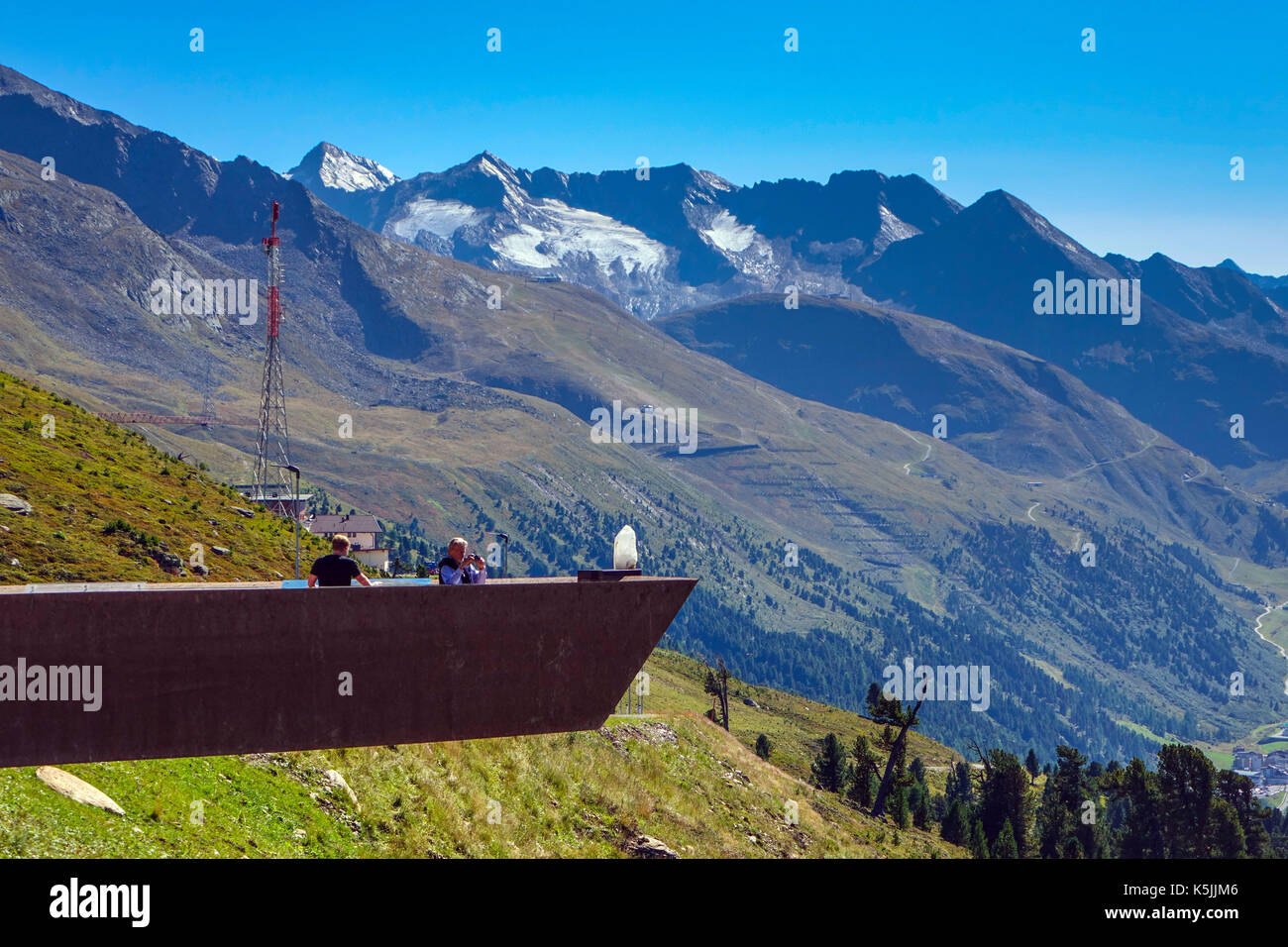 Timmelsjoch Pass, Austria Italy border Stock Photo - Alamy