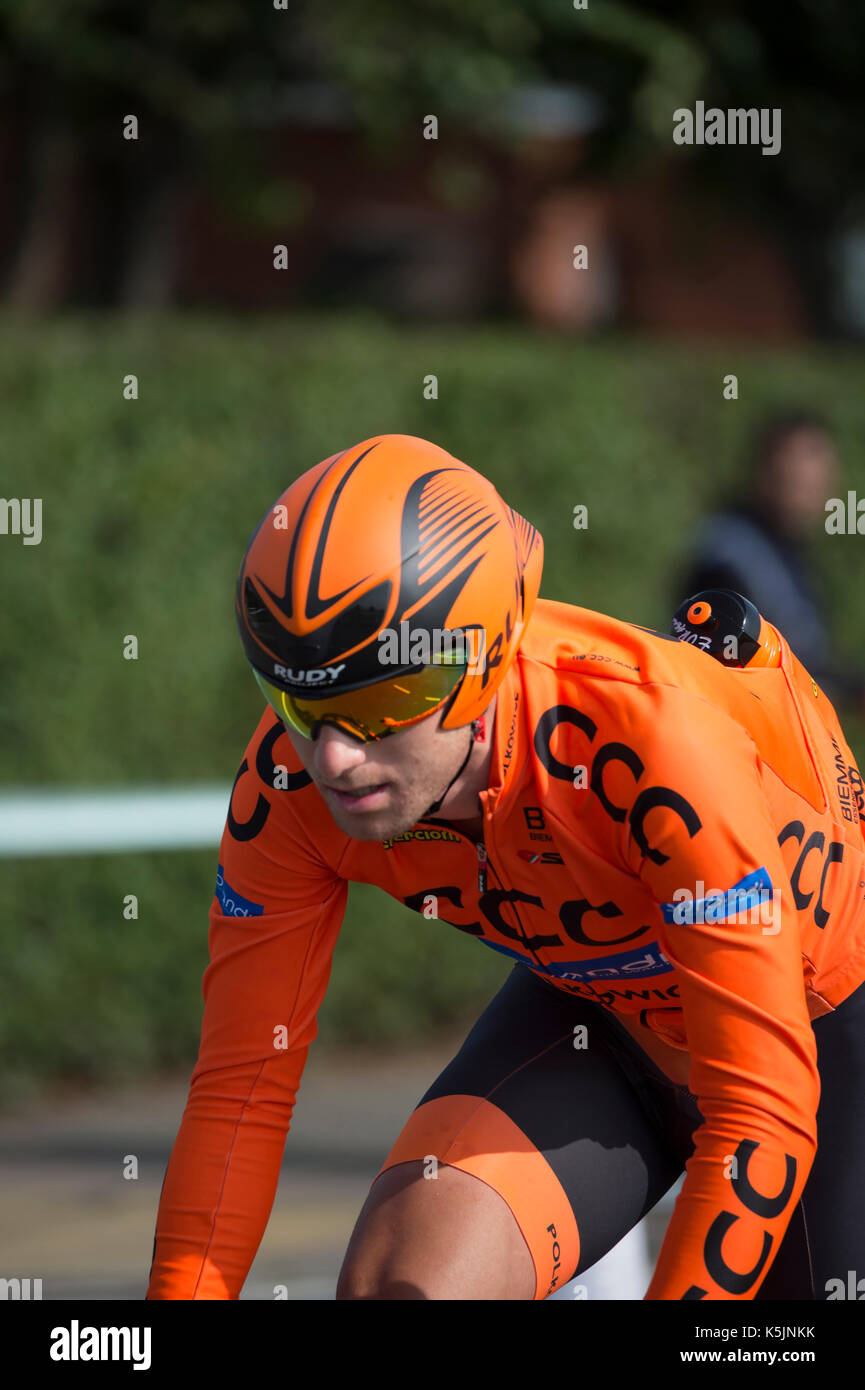 Tour of Britain cycle race stage 5 timetrial at Clacton on sea, UK ...