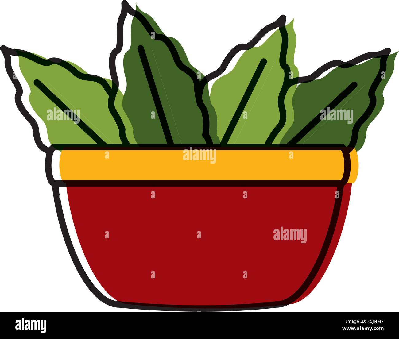 leaf salad bowl Stock Vector Image & Art - Alamy