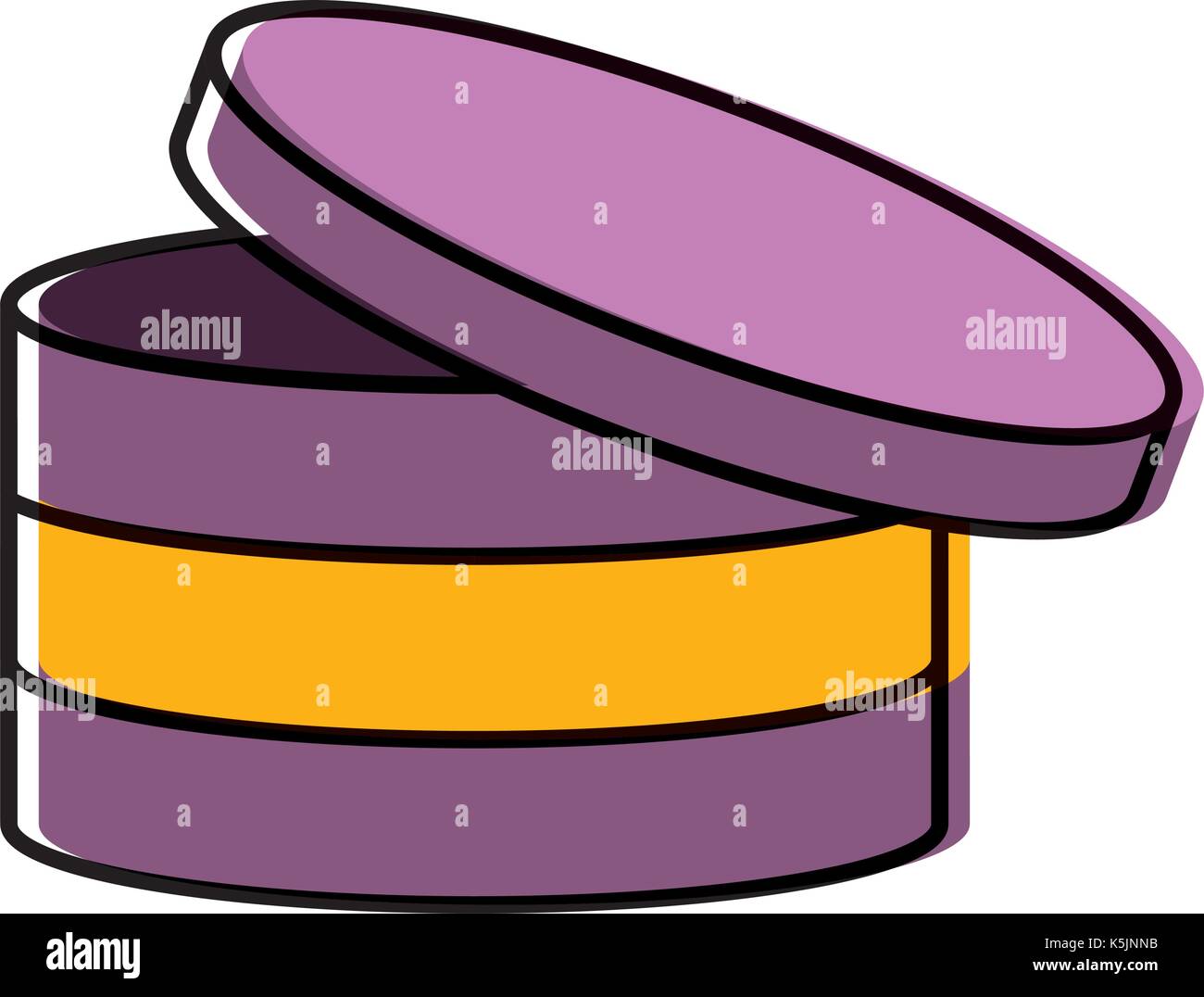 round box ribbon Stock Vector Image & Art - Alamy