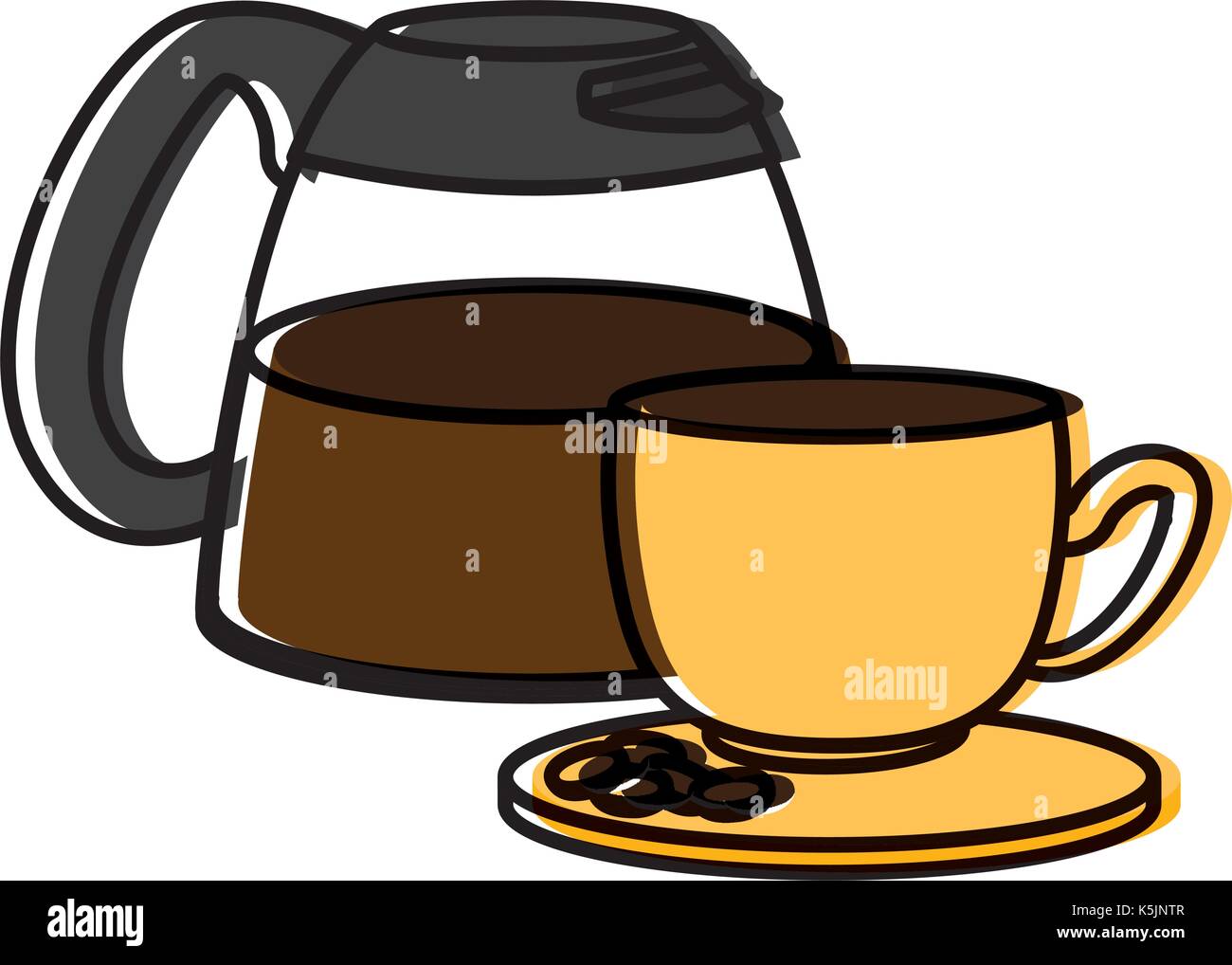 coffee maker cup Stock Vector Image & Art - Alamy
