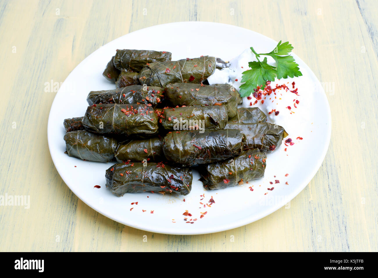 Yaprak sarma, a food flavor in Turkish cuisine. Turkish cuisine, is one ...
