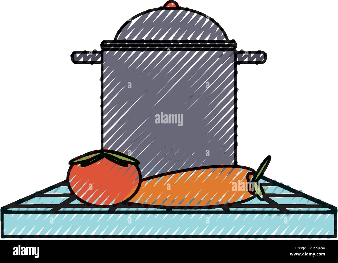 cooking pot vector illsutration Stock Vector Image & Art - Alamy