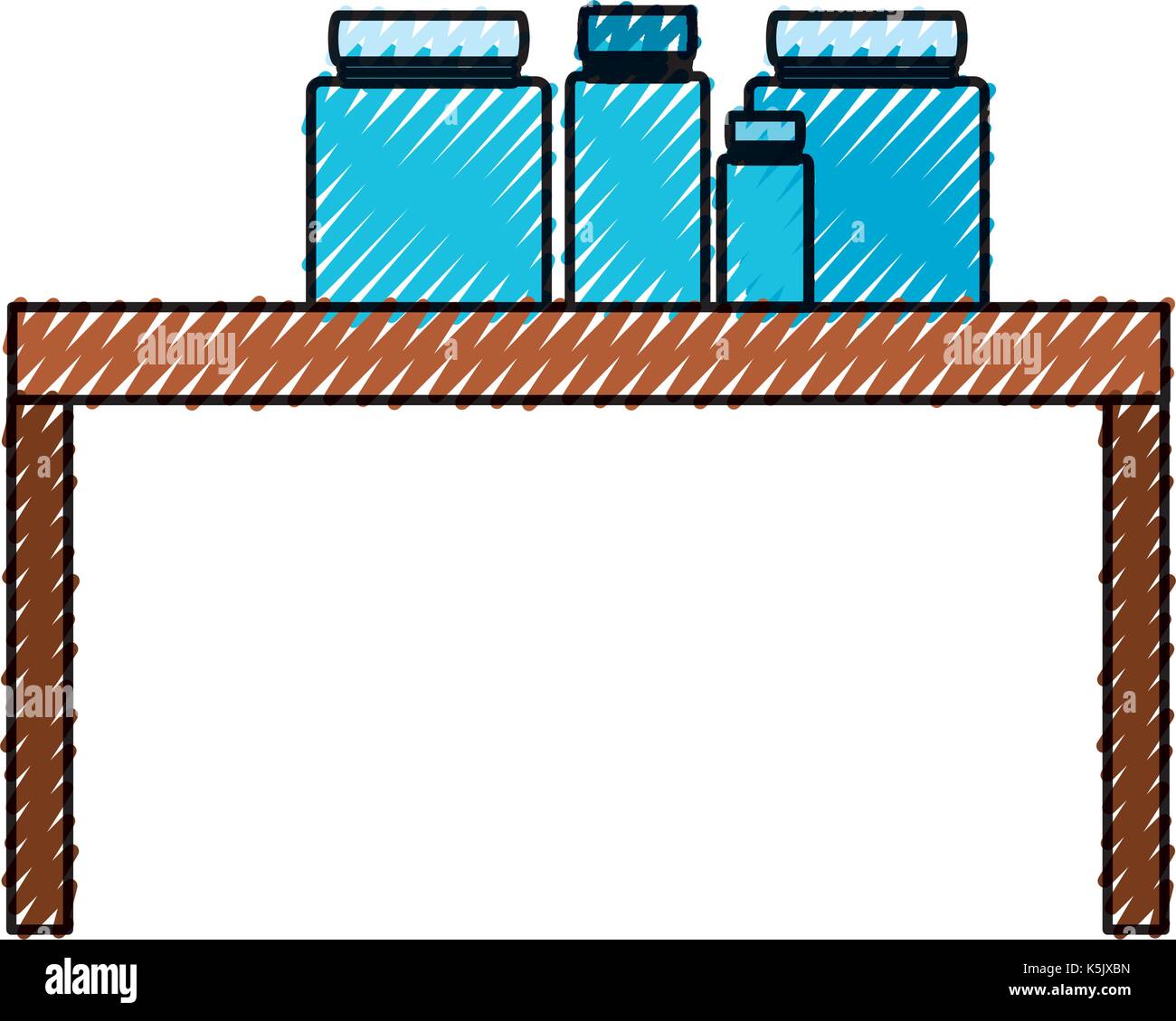 kitchen table vector illustration Stock Vector Image & Art - Alamy