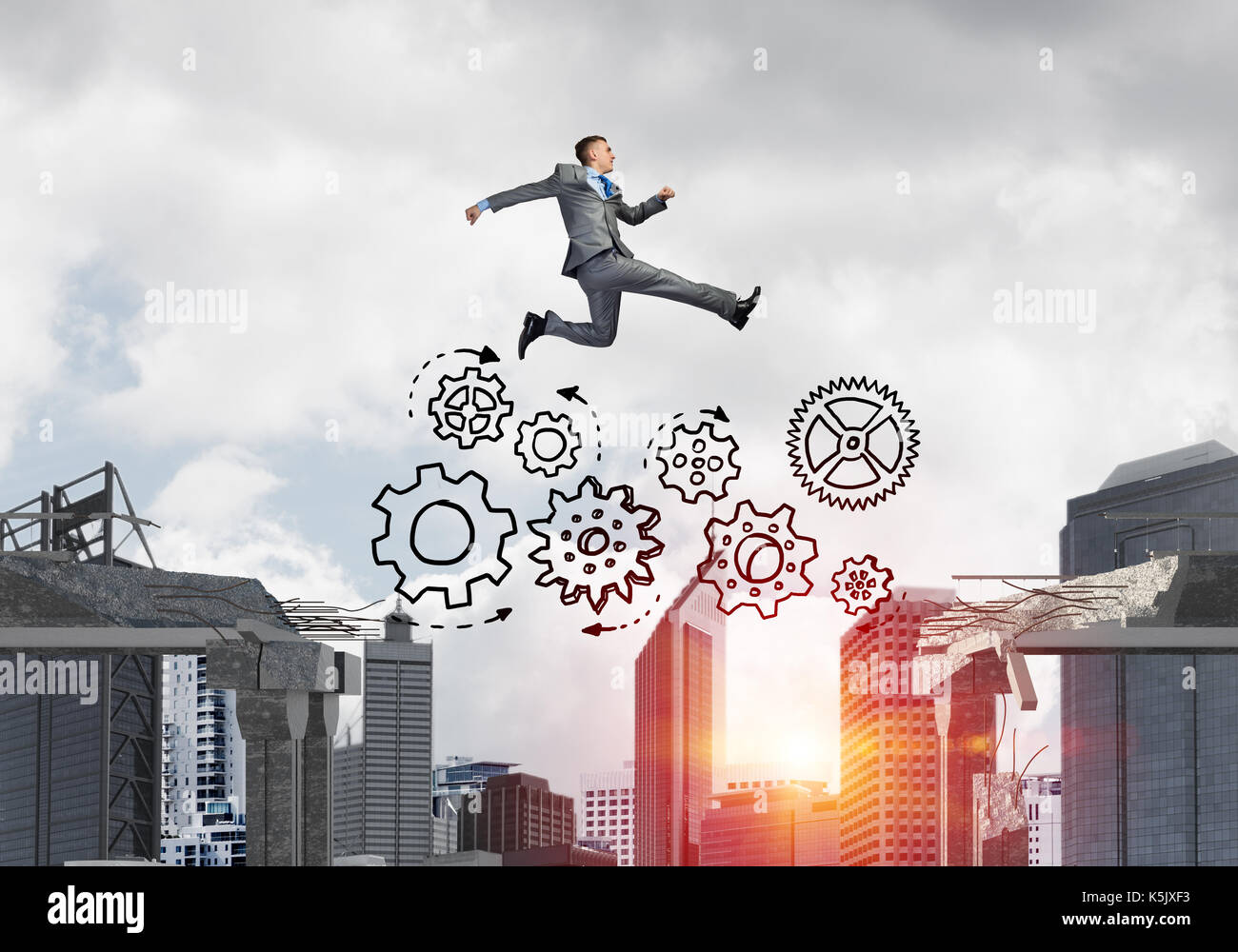 Problem and difficulties overcoming concept Stock Photo - Alamy