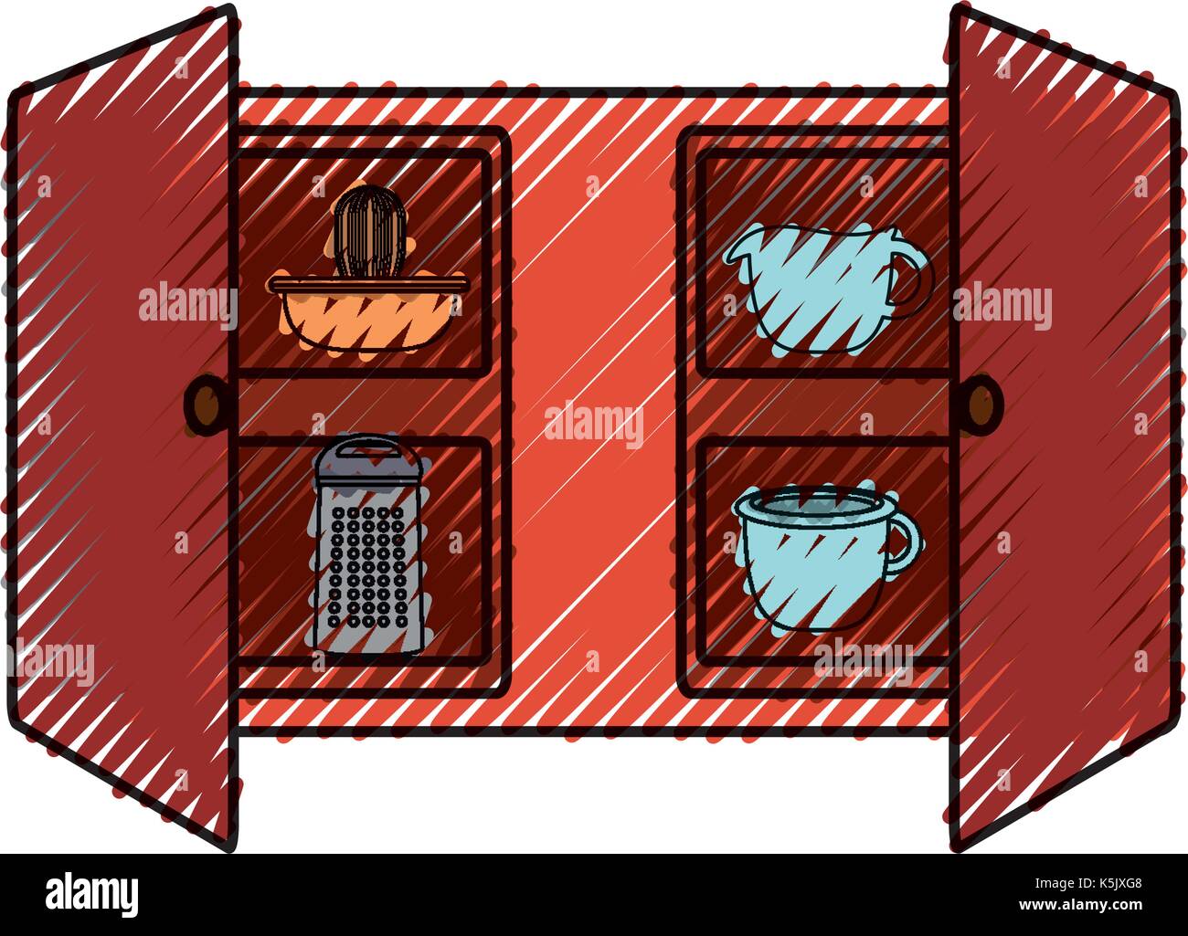cupboard vector illustration Stock Vector Image & Art - Alamy