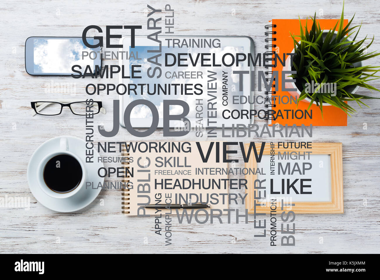 Modern workplace concept Stock Photo - Alamy