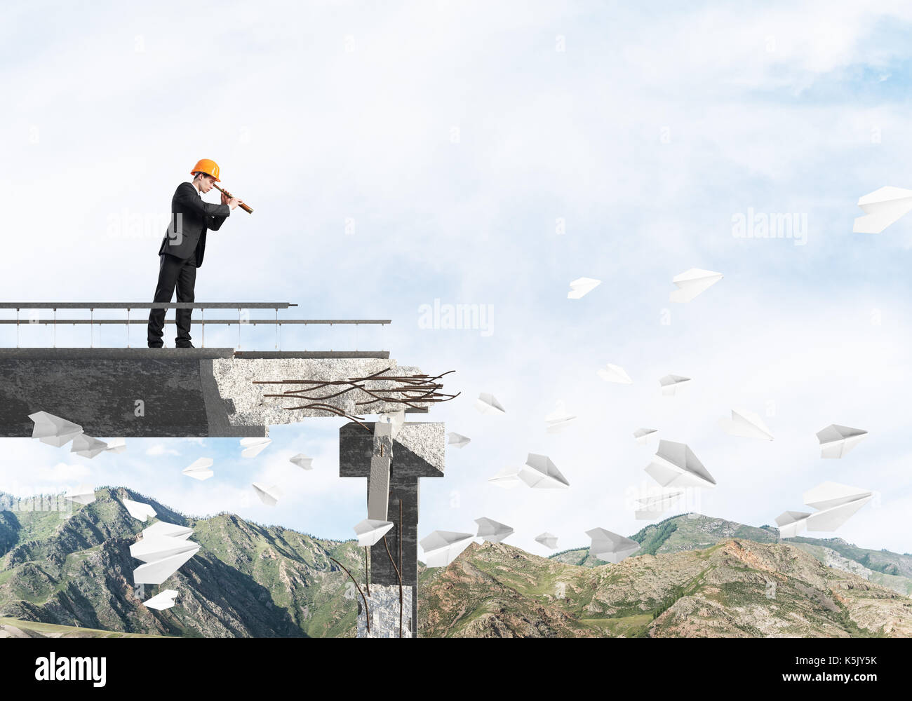 Looking up for new ways of problems solution Stock Photo - Alamy