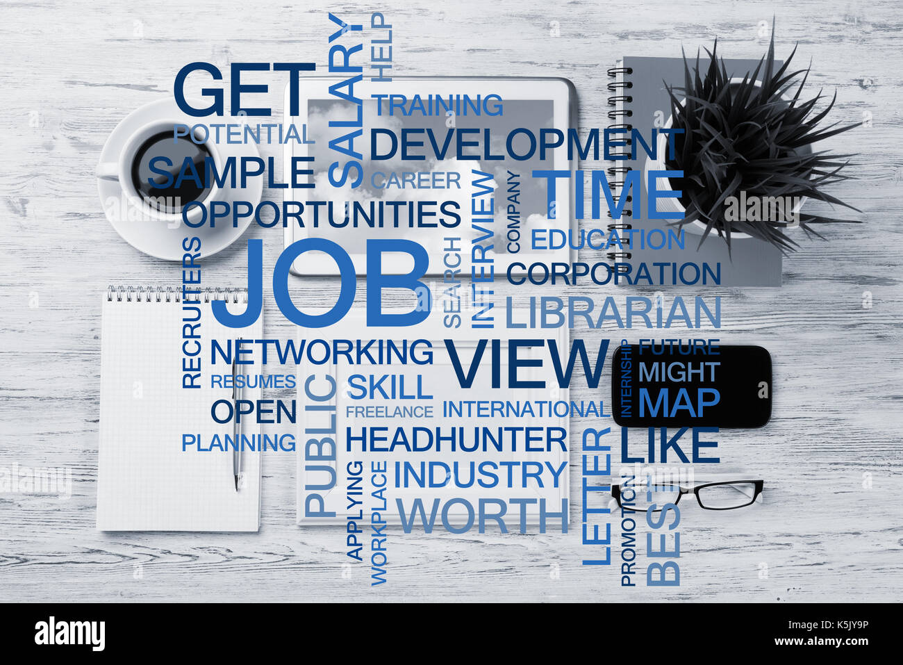 Modern workplace concept Stock Photo - Alamy