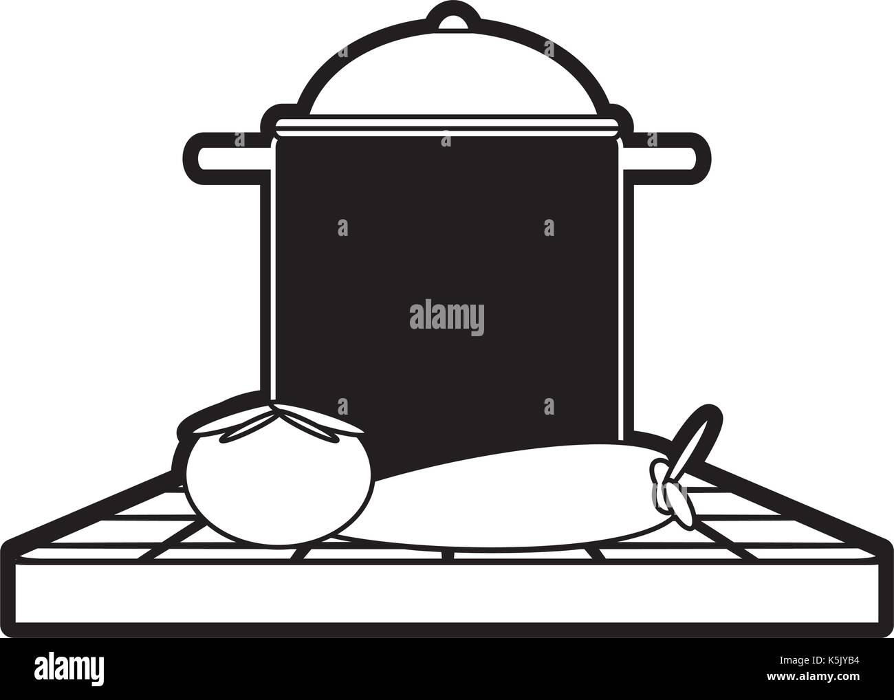 cooking pot vector illustration Stock Vector Image & Art - Alamy