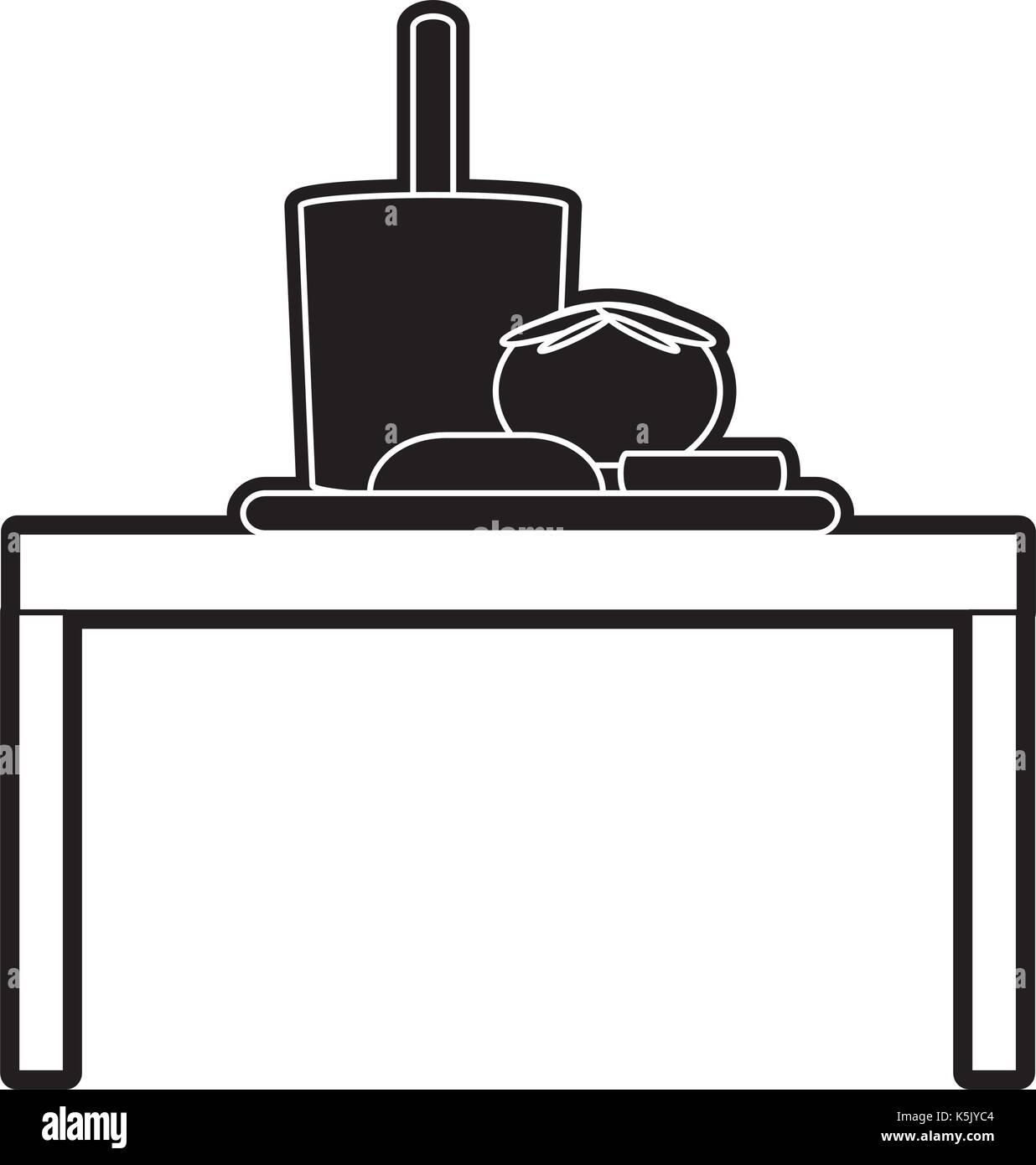 kitchen table vector illustration Stock Vector Image & Art - Alamy