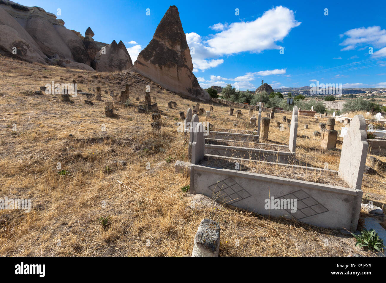 Cemetery in Goreme national park. Cappadocia, Turkey Stock Photo - Alamy
